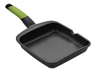 Bra Prior | Glatter Drehspieß, 28 cm, Aluminiumguss mit Antihaftbeschichtung, für alle Herdarten geeignet, auch Induktion