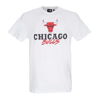 New Era Homme, Tops, Blanc, Taille: XL Chicago Bulls Script Tee Blanc/Rouge