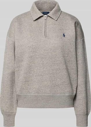 Polo Ralph Lauren Sweatshirt mit Polokragen und Label-Stitching