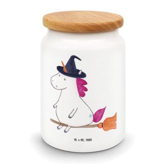 Mr. & Mrs. Panda Keksdose Einhorn Hexe - Geschenk, Ehefrau, Unicorn, Frau, Einh&ouml;rner, Teufel, Vorratsdosen, Kaffeedose, Dose, Freundin, Frischhaltedosen, keksdosen