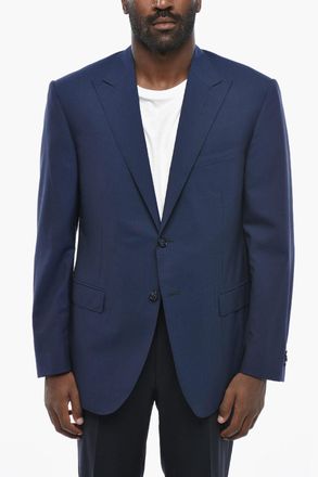 Corneliani Blazer Aus Reiner Schurwolle ACADEMY Mit Spitzem Revers Corneliani