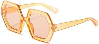 Generic Lunettes De Soleil &Agrave; Monture Large For Hommes Et Femmes, For La Conduite Le Sport En Ext&eacute;rieur(Yellow)