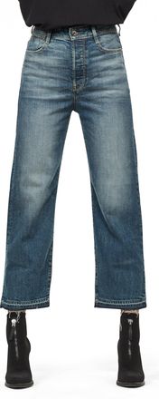 G-Star RAW Damen Tedie Ultra High Straight Ripped Edge Ankle C Jeans