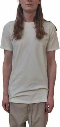 Rick Owens Homme, Tops, Blanc, Taille: M Level Tee