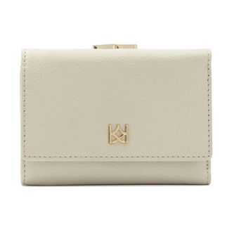 Kazar Cremefarbene kleine Lederbrieftasche - - Accessories - Damen - Beige - ONE SIZE