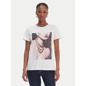 Guess T-Shirt W6RI57 K9RM1 Wei&szlig; Classic Fit