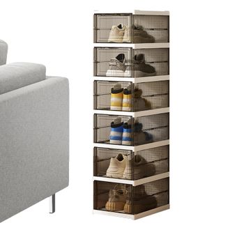 Generic Schuhst&auml;nder f&uuml;r den Eingangsbereich, zusammenklappbares, platzsparend, stapelbar, transparent, stapelbar, f&uuml;r Schlafzimmer, Zuhause, B&uuml;ro