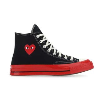 Comme Des Gar&ccedil;ons Homme, Chaussures, Noir, Taille: 38 EU Red Sole Chuck 70 High Top