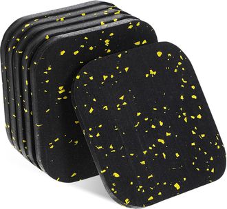 UPKOCH 6 St&uuml;ck Teiliges Anti Vibrations Fitnessger&auml;te Sto&szlig;d&auml;mpfende Gummimatten rutschfeste Bodenschutzmatte Ger&auml;uschreduzierend Vielseitig Anpassbar f&uuml;r Lau