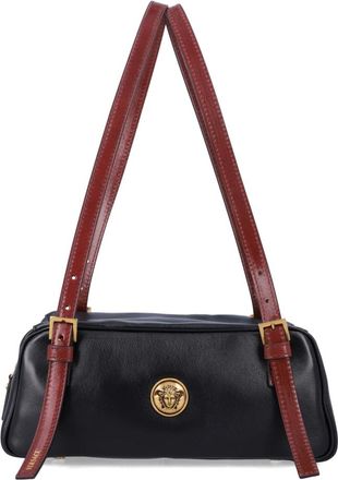 Versace Femme, Sacs, Noir, Taille: ONE Size Embl&egrave;me Nappa Bowling Bag