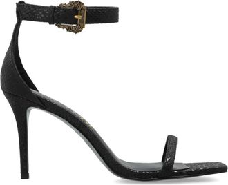 Versace Jeans Couture Femme, Chaussures, Noir, Taille: 40 EU Sandales &agrave; Talons