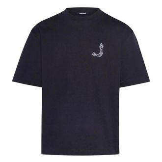 Jacquemus Homme, Tops, Bleu, Taille: XL T-Shirt M&eacute;ru - Jacquemus - Navy