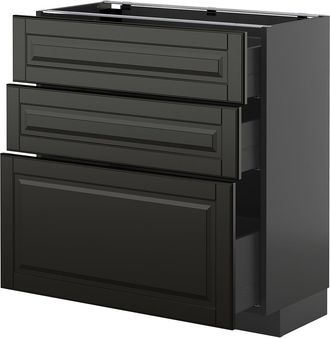IKEA METOD / KNIVSHULT Unterschrank mit 3 Schubladen