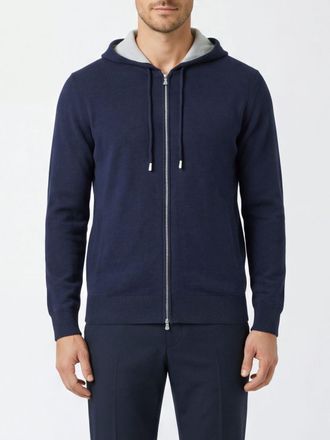 Eleventy Sweat &agrave; capuche zipp&eacute; coupe slim en 100% cachemire