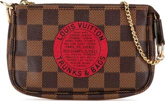 Louis Vuitton Crossbody Bags - Damier Ebene Trunks and Bags Mini Pochette Accesso - Gr. unisize - in Braun - für Damen