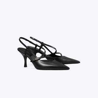 Tory Burch Damen Pumps mit Doppel-T und Schnalle