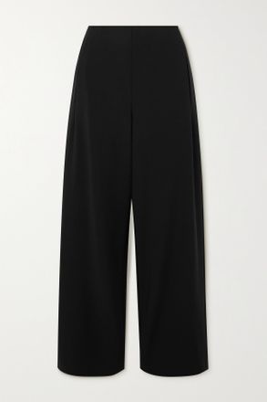 FFORME Pantalon Droit En Serge De Laine Mélangée Larissa - Noir