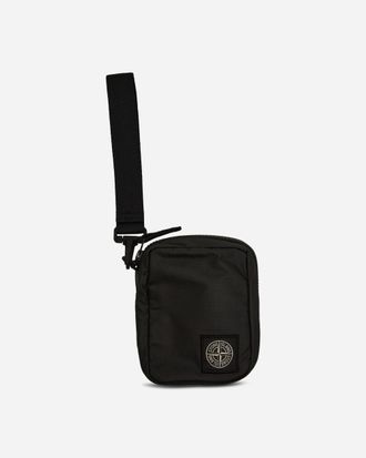 Stone Island Double Coated Cotton Ripstop Wallet Black
