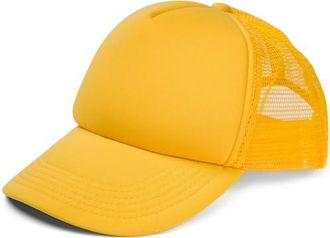 styleBREAKER Casquette en Maille 5 Panneaux Unisexe, Casquette de Camionneur, Casquette de Baseball, Fermeture réglable par clic et Snap 04023007, Couleur:Jaune do