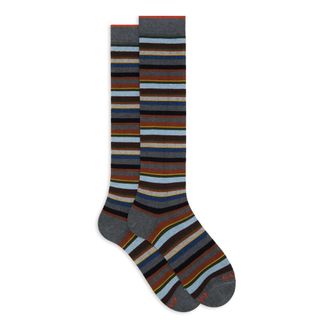 Gallo Gallo, Homme, Sous-v&ecirc;tements, Multicolore, Taille: M Longues Chaussettes en Coton et Cachemire
