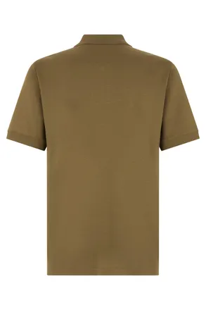 HUGO BOSS Mens Polo Shirt Khaki Cotton T-shirts And Polos