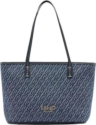 Liu Jo Sac femme Evrim Tote S jacquard robe blue BS26LJ07 AA6071 T379A Taille du sac: Moyenne