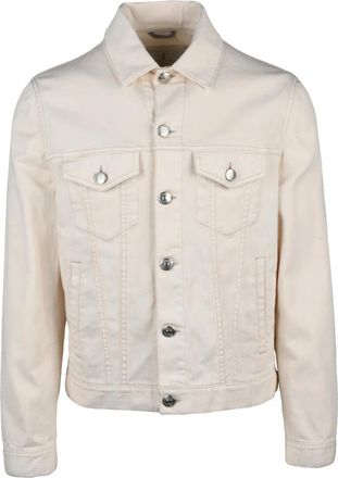 Brunello Cucinelli Homme, Vestes, Beige, Taille: XL Veste en denim ajust&eacute;e