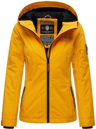 Marikoo Outdoorjacke Brombeere sportliche Übergangsjacke mit Kapuze