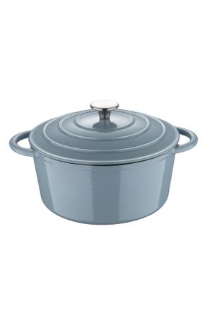 San Ignacio SAN Ignacio Kasserolle Noia, Pastellblau, Metall, 5 L, Kochen, T&ouml;pfe, Stielkasserollen