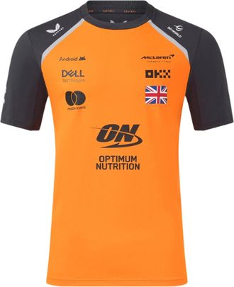 Castore McLaren Herren Lando Norris Team T-Shirt F1 2025, Autumn Glory / Phantom, 3X-Gro&szlig;