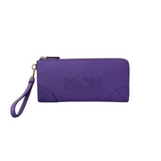 MCM Pre-owned Leder Clutch - - Pre-owned - Damen - Lila - ONE SIZE