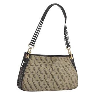 Bottega Veneta Pre-owned Vintage Canvas Shoulder Bag - Femme - Pre-owned - Brun - Taille: ONE Size