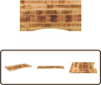 vidaXL vidaXL Schreibtischplatte mit Aussparung 140x50x2,5cm Massivholz Mango