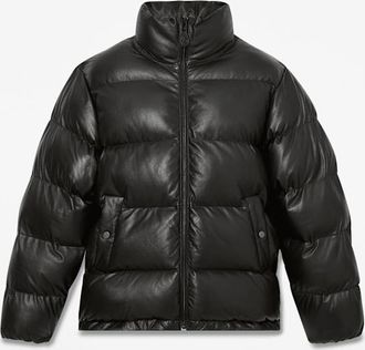 Timberland Welch Mountain Leder-Steppjacke f&uuml;r Herren in Schwarz, Herren, Schwarz, Gr&ouml;&szlig;e