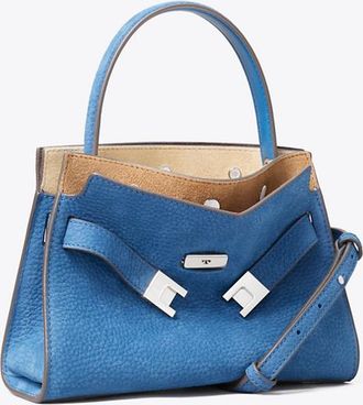 Tory Burch Petite Lee Radziwill Double Bag aus Nubukleder
