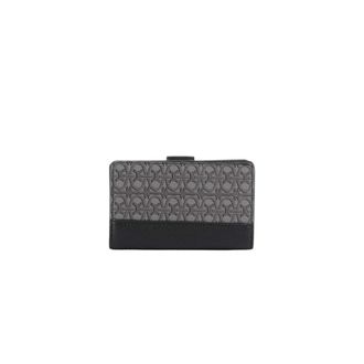 Coccinelle Geldb&ouml;rse mit metallisch beschichtetem Monogramm - - Accessories - Damen - Schwarzk - ONE SIZE