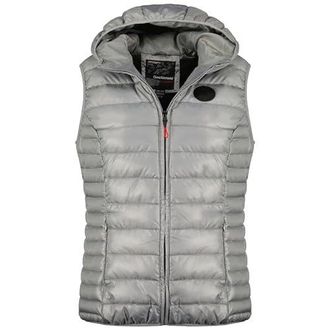 Geographical Norway Annecy Vest Hood Lady - Gilet Femme Chaude Matelassee Sans Manche-Automne Hiver Printemps Ete - Veste Manteau Chaud - Doudounes Manches Courtes Blouso