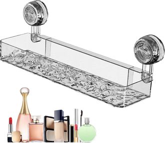 Generic Duschabsaugung Organizer - selbstklebendes Badezimmerregal, kein -Duschwagen | Leistungsstarke Saugablage, Abnehmbarer Duschhalter, Wandmontage-Duscha