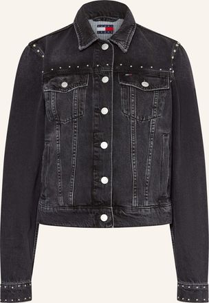 Tommy Jeans Jeansjacke Mit Nieten schwarz