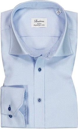 Stenströms Herren Hemd blau Baumwolle