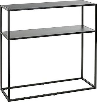 Haku Möbel Regal schwarz, Metall - Maße: B 80 cm x H 80 cm x T 30 cm, Style: Modern