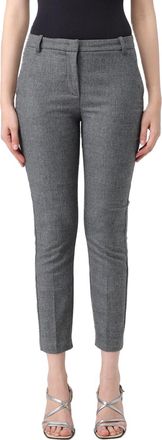 Pinko Damen Sch&ouml;ne Flanellhose von Diseg Hose, Iz9_grau/schwarz, 38