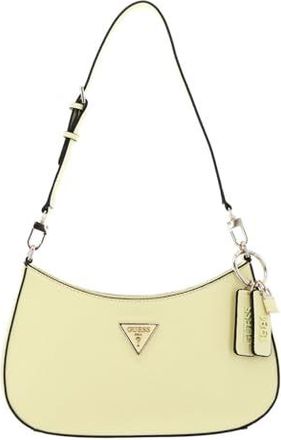 Guess Noelle Top Zip Shoulder Bag Pale Yellow