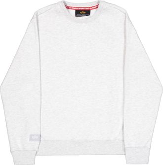 Alpha Industries Label Sweatshirt Backprint - pastel grey melange