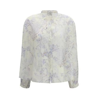 Forte_Forte Femme, Blouses et Chemises, Multicolore, Taille: 40 FR Chemise &agrave; motif en coton