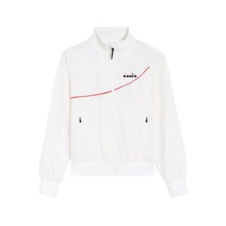 Diadora Femme, Sweatshirts et sweats &agrave; capuche, Blanc, Taille: 36 FR Coupe-vent Optical