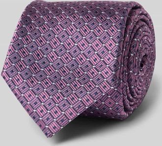 Willen Krawattenfabrik Krawatte aus Seide im Allover-Look (7,5 cm)