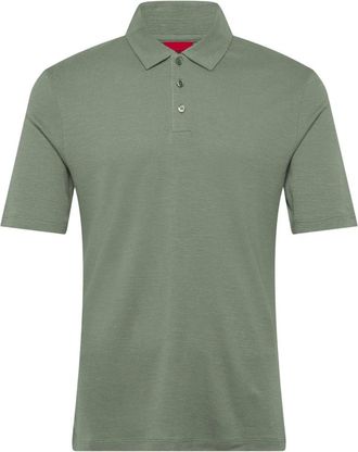 HUGO BOSS Homme, Tops, Vert, Taille: XL Polo en m&eacute;lange de lin
