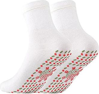 Generic Chaussettes Chauffantes En Tourmaline Sant&eacute; Minces DHiver Auto-Chauffantes Magn&eacute;tiques Hyperthermiques Favorisant La Circulation Sanguine Massage Pied