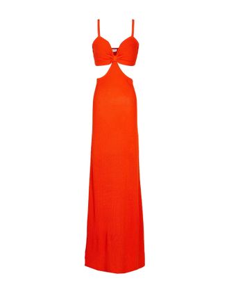 8 by YOOX KNITTED MIDI DRESS WITH CUT OUT DETAIL